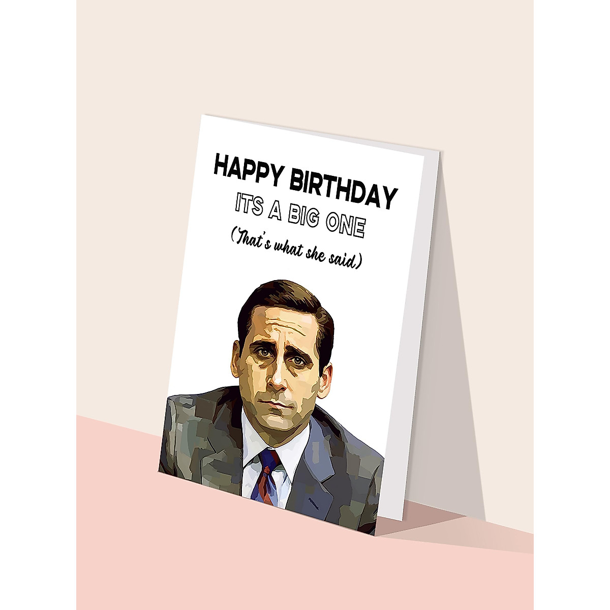 Fumnwoks Happy Birthday Cards, Funny Birthday Gifts Card for Female Co-workers or Girlfriends, Michael Scott Birthday Bards, Office Birthday Cards for Friend