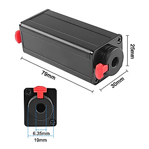 XMSJSIY 1/4 6.35mm TRS Coupler Female to Female Adapter 6.35mm Panel Mount Socket Stereo Jack Connector for Amplifier Speaker Guitar Sound Audio Cable Extension-1 Pcs