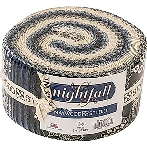 Nightfall Strips 40 2.5-inch Strips Jelly Roll Maywood Studio