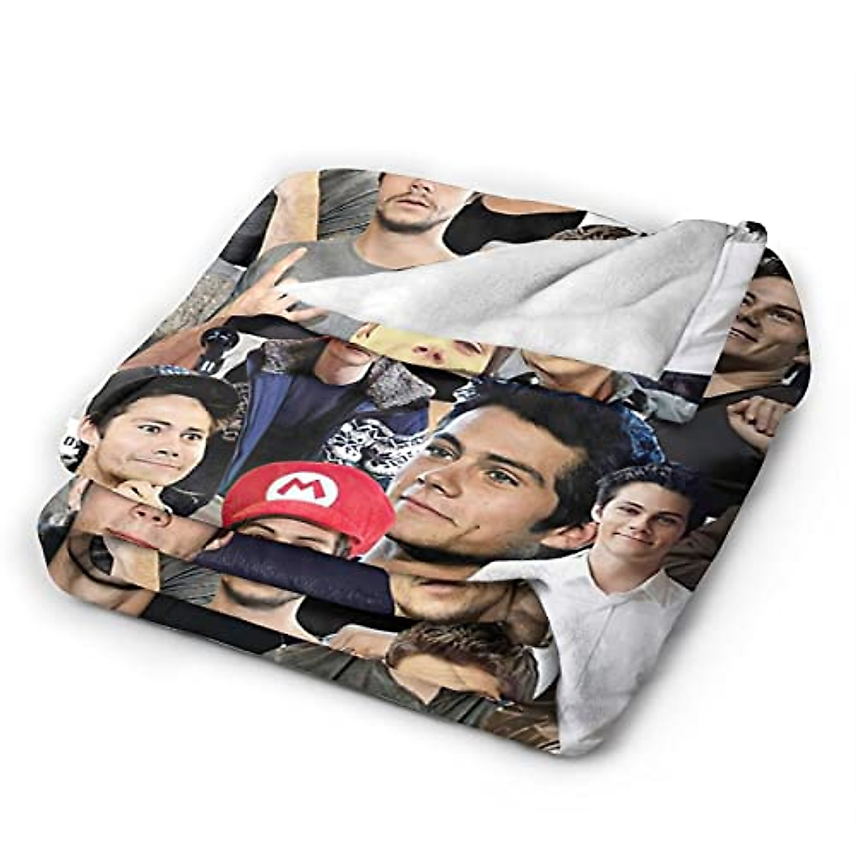 Dylan O'Brien Collage Blanket Fleece Ultra-Soft Micro Throw Soft Blankets for Couch Sofa Bed 50"X40"