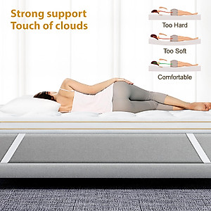 Maxzzz Queen Mattress Topper, Extra Thick Mattress Pad Cover for Back Pain, Mattress Protector for 8-21 Inch Mattress, 1200GSM Down Alternative, 60 * 80 Inches.