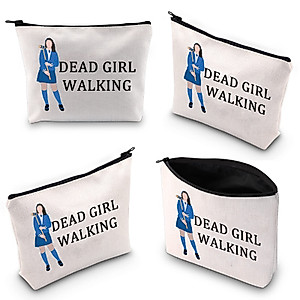 WCGXKO Musical Queens Gift Dead Girl Walking Makeup Bag With Zipper Muscial Lover Toiletry Bag (GIRL WALKING)