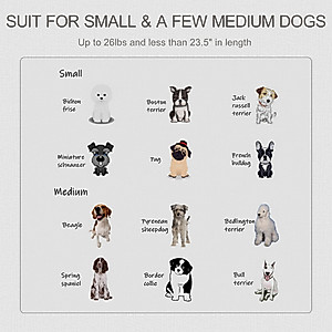 PawHut Wooden Dog Crate, End Table Furniture with Lockable Door, Small & Medium Size Pet Crate Indoor Puppy Cage, Brown