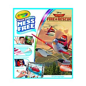Crayola Planes Fire and Rescue Color Wonder Refill, 12 Mess Free Coloring Pages, Gift for Kids