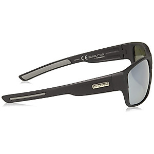 Suncloud Range Polarized Sunglasses, Matte Black/Polarized Silver Mirror, One Size