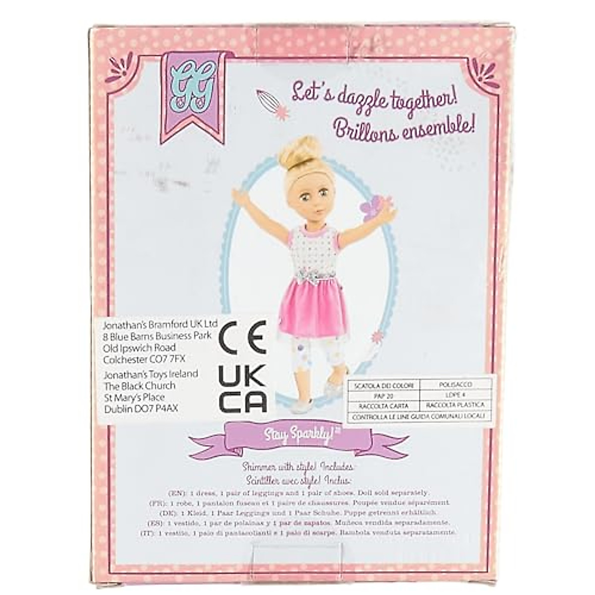 Glitter Girls by Battat - Stay Sparkly Dress & Leggings Regular Outfit - 14" Doll Clothes & Accessories For Girls Age 3 & Up – Children’S Toys