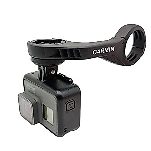 Cestbon Out-Front Mount for Garmin Edge Compatible with Camera or Headlight Quick Release Combo Extended Adapter