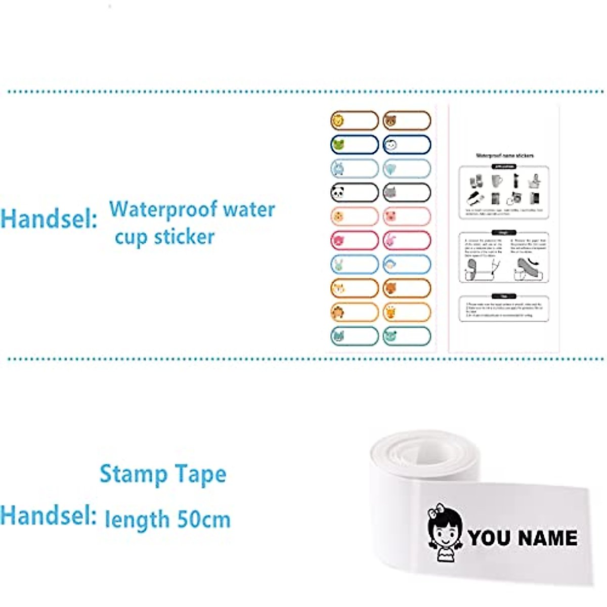 Name Stamp Clothing Kids,The Name Stamp for Clothes，Cartoon Pattern Style Name Stamp,Custom Name Stamp，4 Colors and 36 Cartoon Patterns