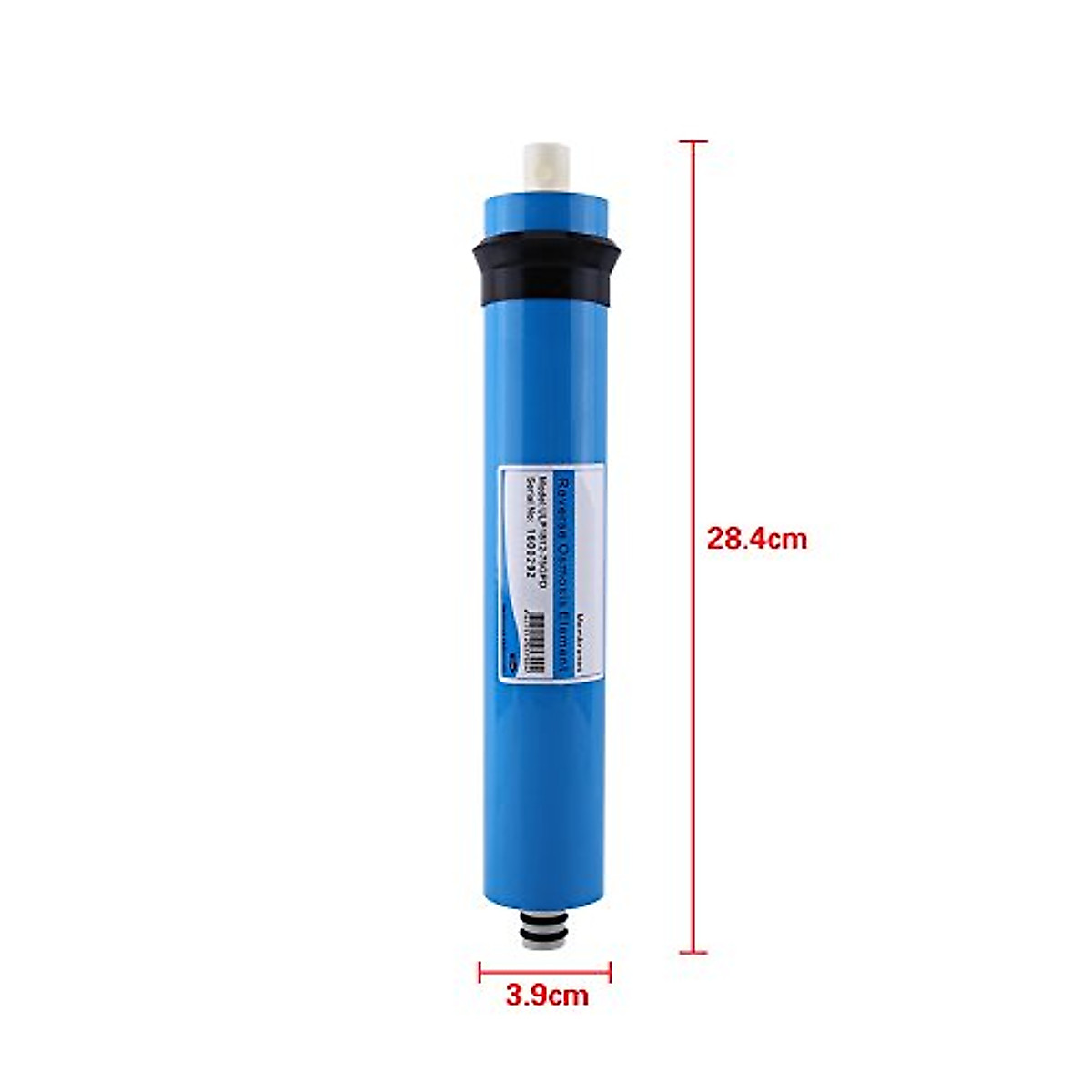 Reverse Osmosis Membrane 50 GPD 11.75"x1.75" RO Membrane Water Filter Replacement Fits Under Sink RO Drinking Water Purifier System 1-Pack