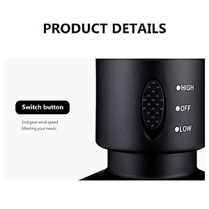 KUYYFDS Desk Fan, Tower Fan Oscillating Floor Fan Bladeless Cooling Fan Portable Vertical Conditioner for Office Home Black