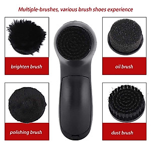 Electric Shoes Polishers, Shoe Cleaner Brush Buffer Kit Dust Portable Shiner Care Polisher Cleaning Brushes Mini Wireless Clean Machine Device Leather Polish Belts Sneakers Bags Sofa Home Car Seat