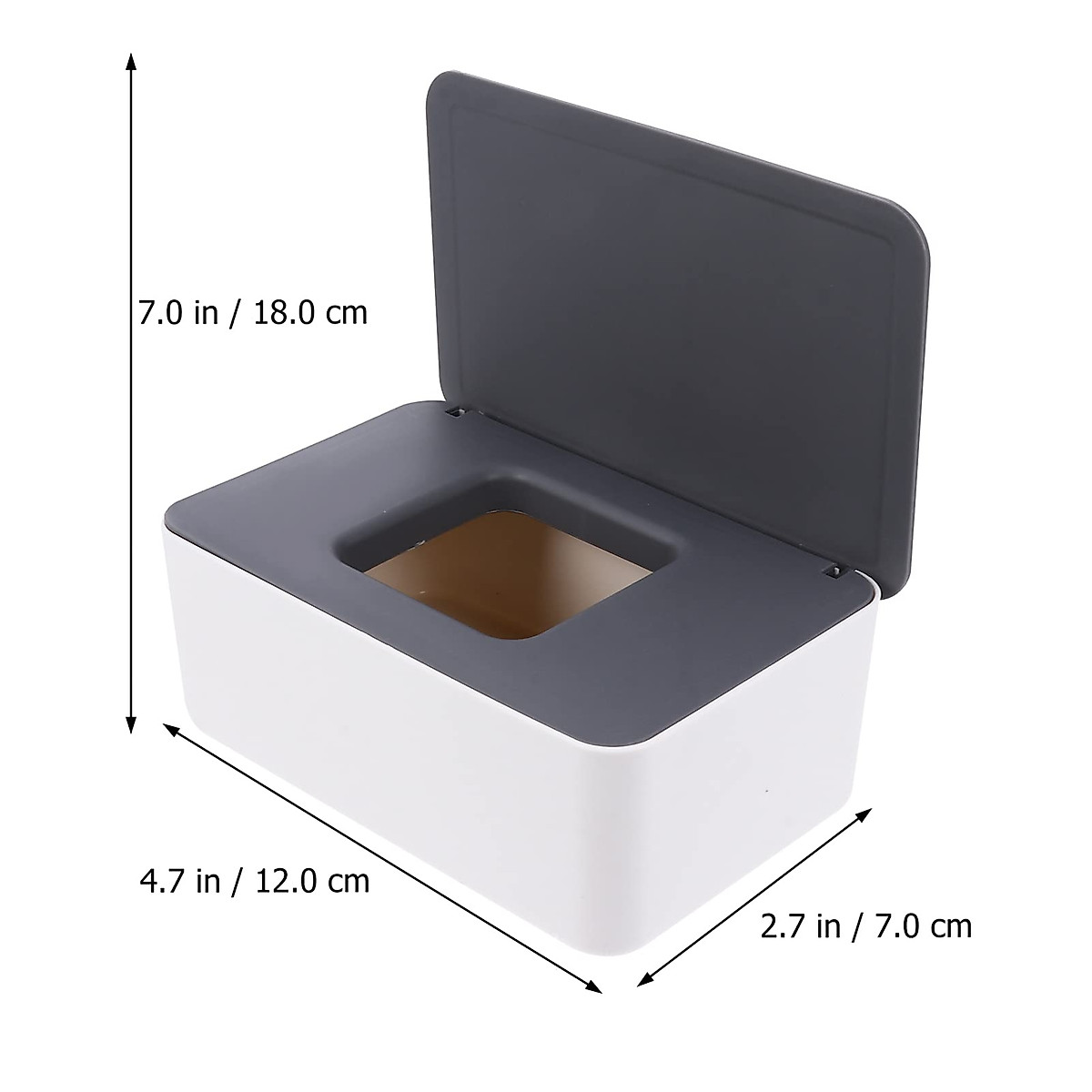 1pc Storage Box Plastic Tissue Case Dispenser Holder with Lid Dispenser Holder