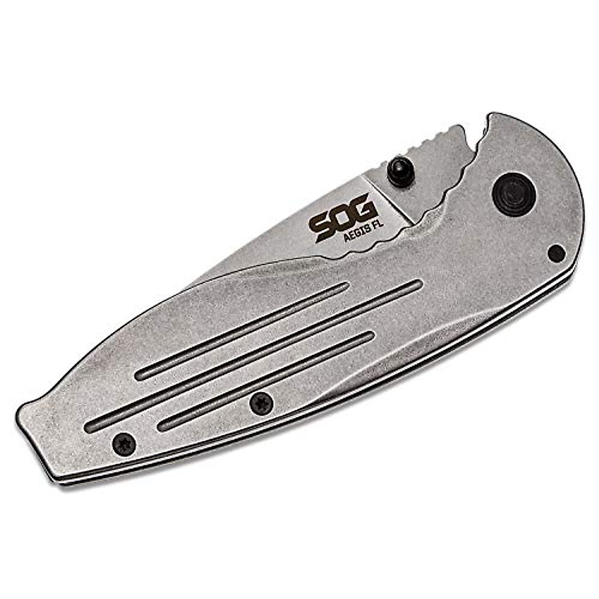 SOG Knives Aegis Frame Lock Folding Knife, black
