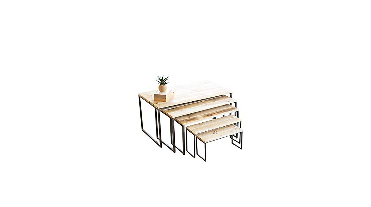 Farmhouse Recycled Wood Nesting Stand Set - MY SWANKY HOME