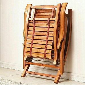 JHUS Bamboo Rocking Chair Lengthen Arm Chair Indoor Outdoor Balcony Relaxing Recliner Mikalo Chair Rocking Chair Rocker Chair Rocker Camp Chair Rocker Recliner Rocking Camp Chair Rocking Chairs