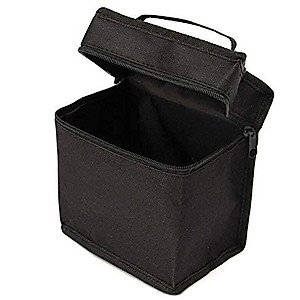 Multifunction Large Capacity Black Folding Marker Pen Canvas Pencil Case Pen Storage Bag Can Hold 24-80 pcs Markers Pen (S and L)