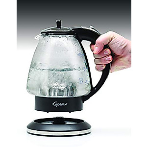 Capresso 240.03 Water Kettle, 48 oz, Polished Chrome and Black