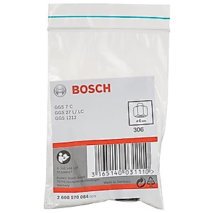 Bosch 2608570086 Collets and Locking Nuts, 8mm, Black