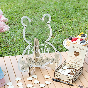 Fonder Mols Baby Shower Guest Book Alternatives - We Can Bearly Wait Baby Shower Decorations- Bear Party Reception Table Centerpiece Supplies (for 80 Guests)