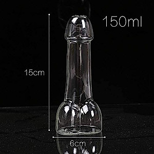 Transparent Creative Wine Glass Cup Beer Juice High Boron Martini Cocktail Glasses Surprise Gift For Bars, Hotels, Restaurants, Swimming Pool, Night Clubs, Birthday Party Decoration Funny Cup.