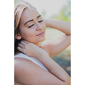 24G Rose Gold Nose Ring Hoop - Delicate Feminine Adjustable 24 Gauge 6mm - 7mm Piercing Jewelry for Women