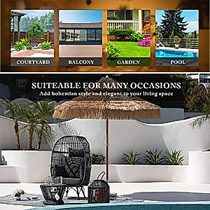 BULEXYARD 3 Piece Outdoor Egg Chair with Propane Fire Pit Table, Wicker Patio Egg Chair Set w/Natural Gas Firepit for Backyard, Porch, Deck (Dark Grey)