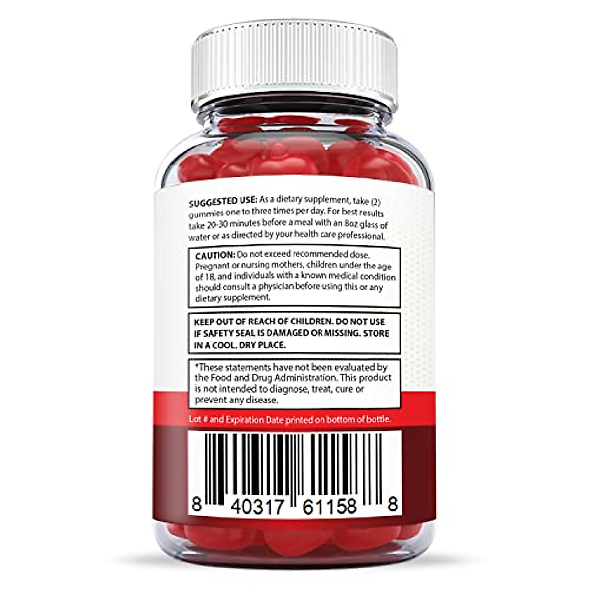 Justified Laboratories (2 Pack) Sure Slim Keto ACV Gummies 1000MG with Pomegranate Juice Beet Root B12 60 Gummys