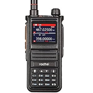 Radtel RT-470X Tri-Band Ham Radio Walkie Talkies 256CH Aviation Air Band Two Way Radio NOAA Police Scanner Marine UHF VHF Long Range Handheld Transceiver USB-C, Wireless Copy Frequency