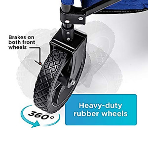 BLACK+DECKER Utility Wagon, Collapsible/Folding Wagon, Blue (BDSTCTBL02)