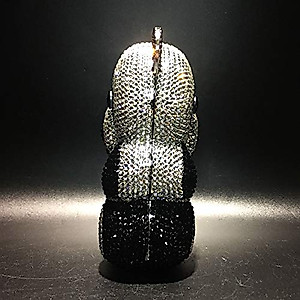 Panda Shaped Handbag Purse Women Diamond Clutch Animal Shaped Bling Evening Bag