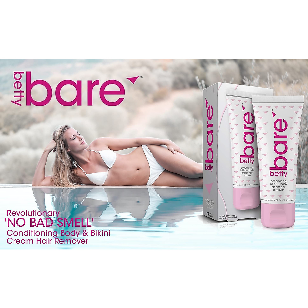 Bettybare Condtitioning Body and Bikini Cream Hair Remover 2. ounce