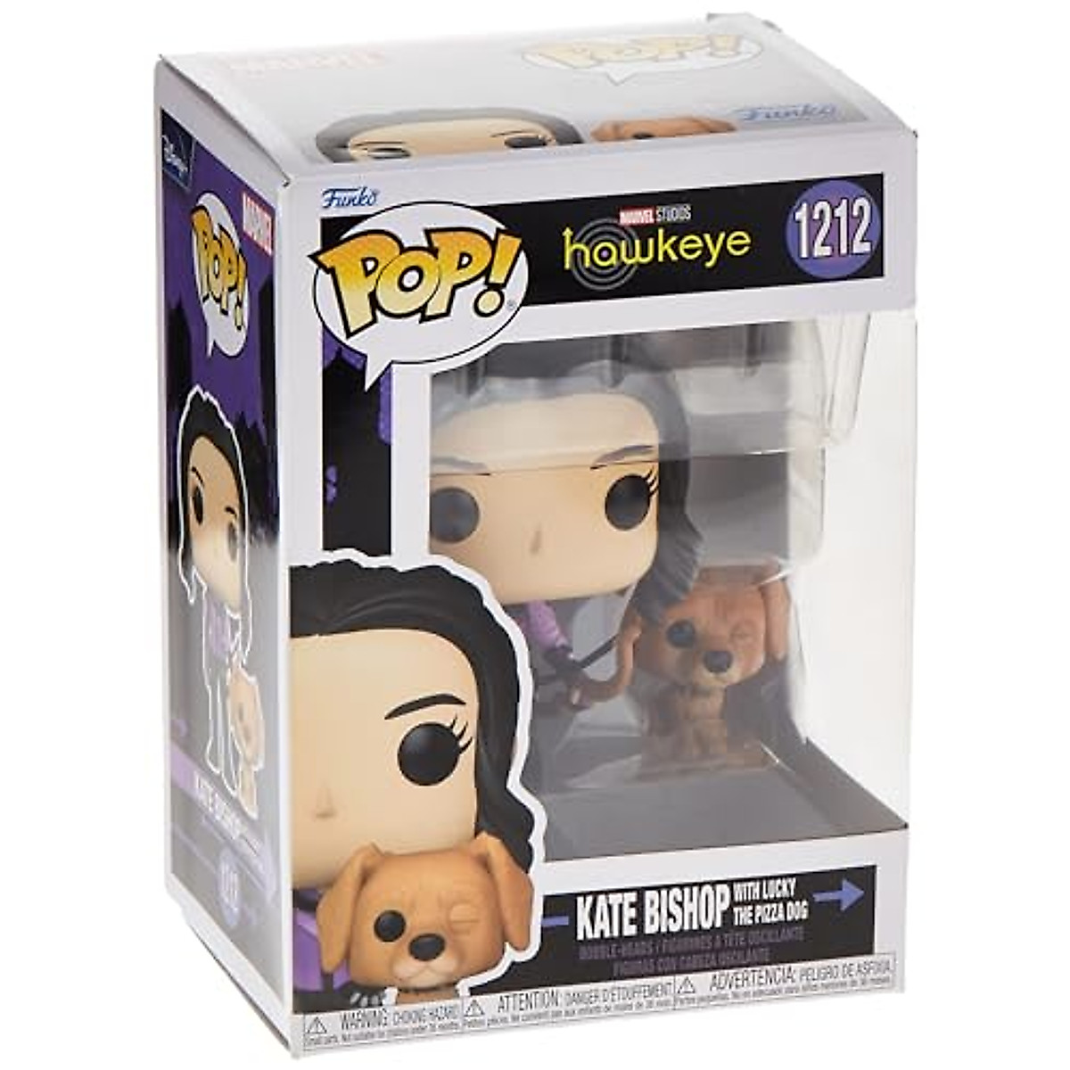 Funko Pop! & Buddy Marvel: Hawkeye - Kate Bishop with Lucky Pizza Dog Vinyl Bobblehead
