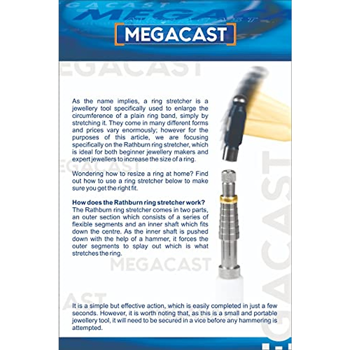 MegaCast Metal Ring Stretcher Rathburn 6-1/2 Inches