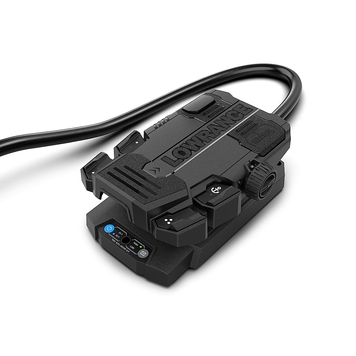 Lowrance Ghost - Freshwater Trolling Motor, 47" Shaft, Bow Mount, 97/120 lbs Thrust with Configurable Foot Pedal, HDI Sonar