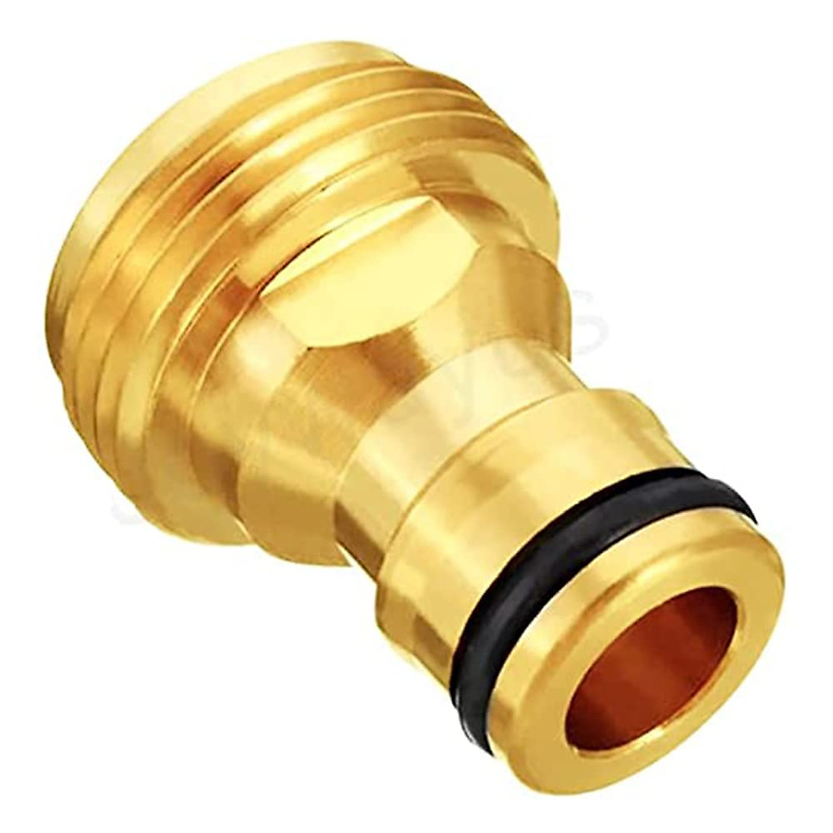 Joywayus 3/4” GHT Male Garden Hose Quick Connect Adapter Brass Connect Fitting（Pack of 4）