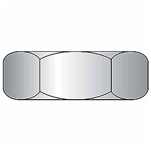 Nylon Insert Lock Nut, 2-56, Low Carbon Steel, Zinc, UNC, 100 Pack