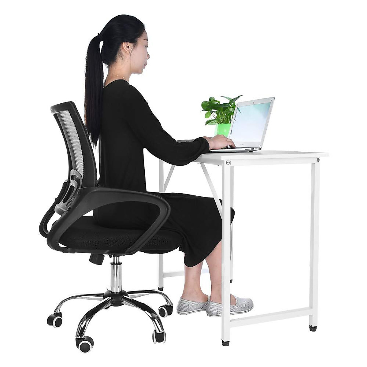 Executive Computer Office Home Task Adjustable Swivel Chair Stool with Arms,Breathable Mesh,Adjustable Height,Ergonomic Lumbar Support(Ship from US!)