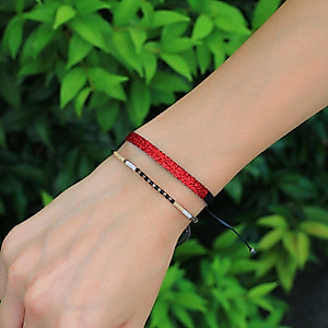 KELITCH Boho-color Crystal Shell Beaded Friendship Bracelets Handmade Strand Bracelet Bangles Jewelry For Summer