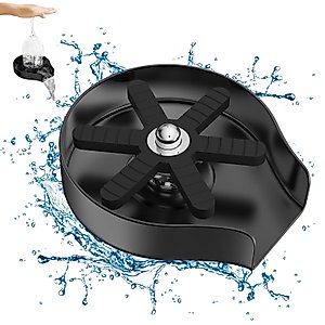 Glass Rinser for Kitchen Sink, FONTOP Stainless Steel Bottle Washer Cup Cleaner Sink Attachment Accessories for Home Bar Faucet,(Matte Black)