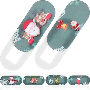 Sosoport 6pcs Christmas Cover Computer Cover Shield Cover Webcam Cover Slide Privacy Slider Laptop Privacy Cover Webcam Protector Cover
