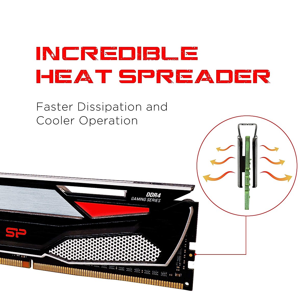 Silicon Power Gaming DDR4 16GB (8GBx2) 3200MHz (PC4 25600) 288-pin CL16 1.35V UDIMM Desktop Memory Module RAM - Low Voltage