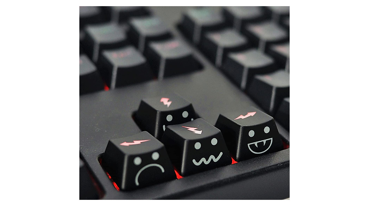 Backlit WASD Arrow Keycaps for MX Gaming Keyboards