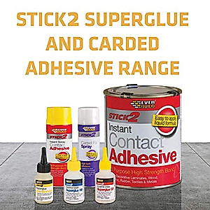 Everbuild HV20 Industrial HV Superglue, Multi-Colour, 20 g