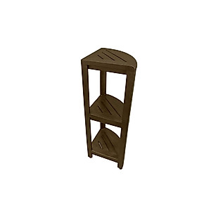 DecoTeak 3, Tier, Teak, Shower Table, Standing Shower, Caddy, Teak Shower Caddy, Shower Organizer Stand, Teak Shelf, Teak Shower Shelf, Teak Shelf, Brown