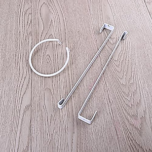 ARTIBETTER Hair Styling Tools Hair Dryer Holder Hair Tool Organizer Wall Mount Bathroom Storage Basket for Hair Dryer Flat Iron Curling Wand Brushes White Shampoo Shelf