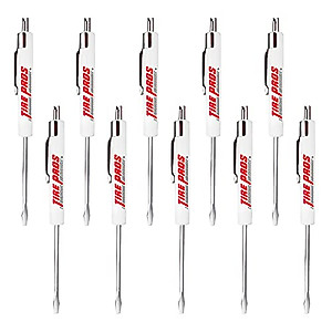 Tire Pros Pocket Screwdriver – 10-Pcs Mini Screwdriver Set with Schrader Valve Core – Dual-Sided Magnetic Precision Screwdriver with Removable Clip – Ideal for Technicians, Mechanics, Electricians