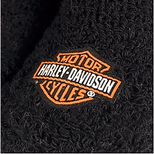 Harley-Davidson Baby Boys' Boxed Stretch Terry Booties, Black S9LBL20HD (0/3M)