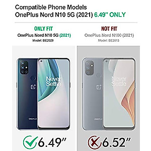 Poetic Guardian Series Case Designed for OnePlus Nord N10 5G, Full-Body Hybrid Shockproof Bumper Cover with Built-in-Screen Protector, Black