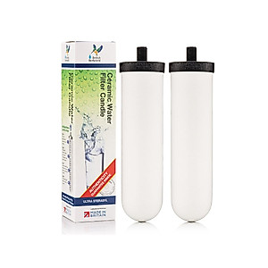 British Berkefeld Doulton ¦ W9121226 ¦ 7" Ultra Sterasyl ¦ Authentic Gravity Drinking Water Ceramic Replacement Candle Element Filter ¦ 8674 ¦ White ¦ (2 Pack) [Energy Class A+]