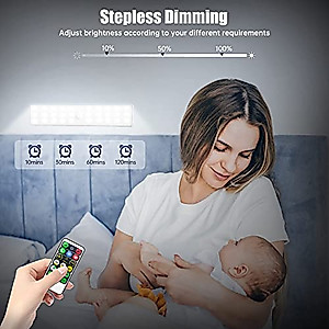 30-LED Closet Light with Charging Station, Motion Sensor Under Cabinet Lights, Wireless USB Rechargeable Kitchen Night Lights, Battery Operated Light for Wardrobe,Cabinet,Cupboard-4Pcs